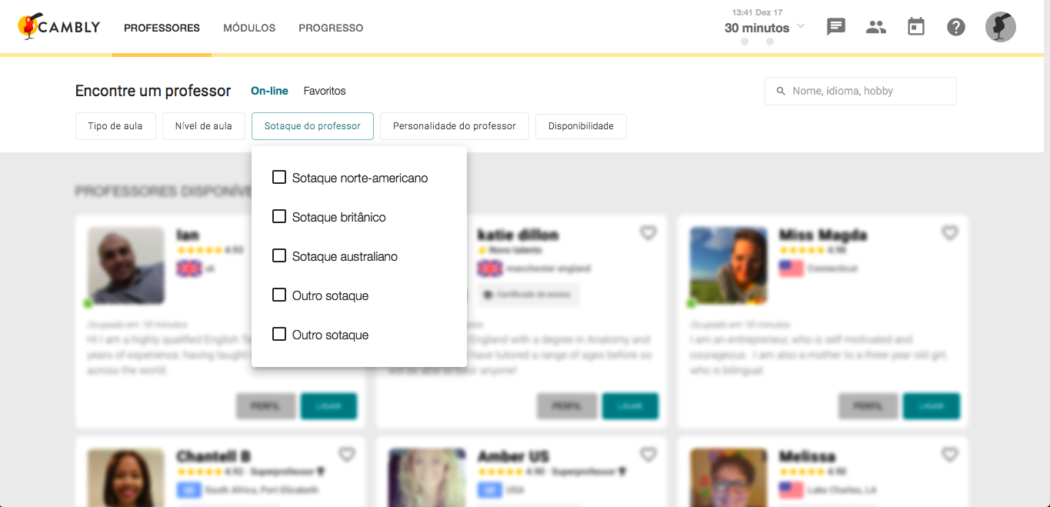 Cambly: aprenda inglês em casa