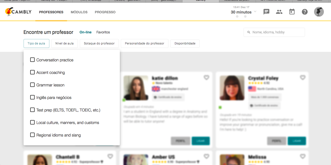 Cambly: aprenda inglês em casa